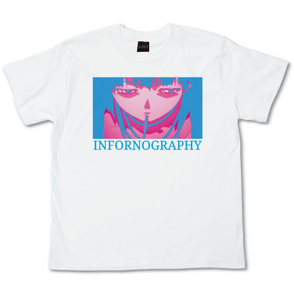 [serial experiments lain + A-DICT] INFORNOGRAPHY T-shirt-WHITE- – Messa ...