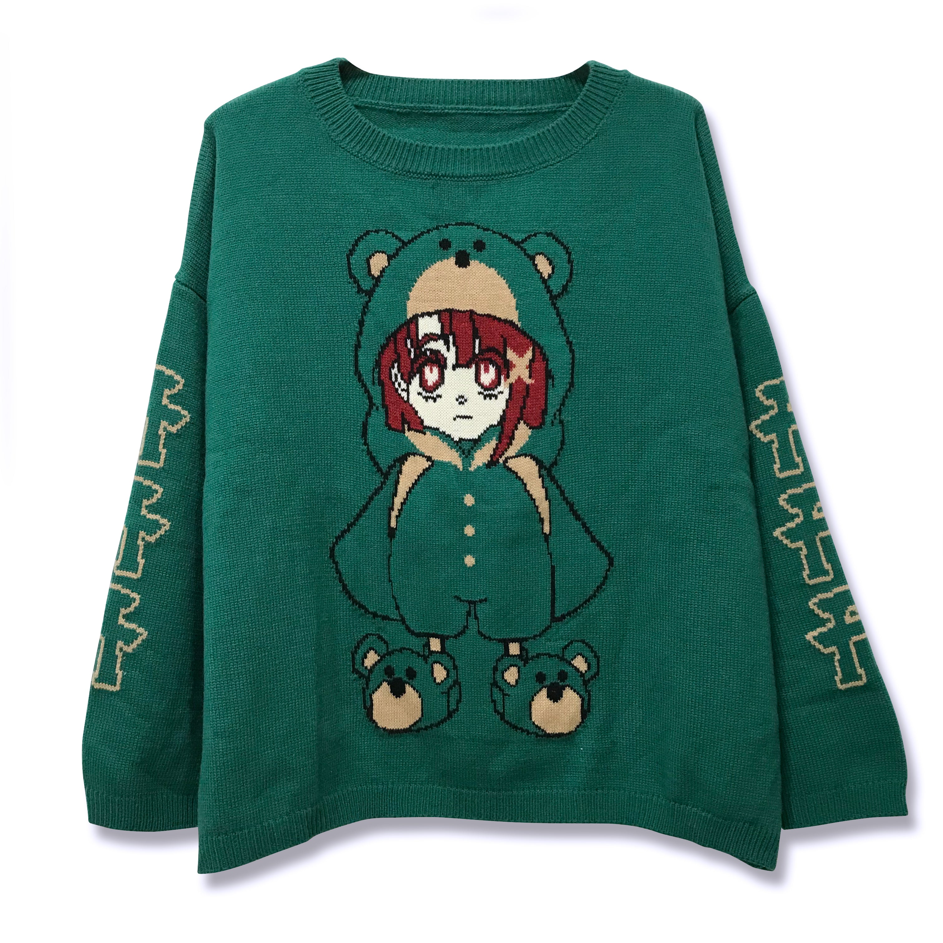 [serial experiments lain + KUDAN] Bear lain Revolution Knit sweater-Da ...